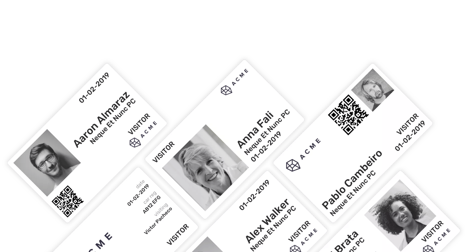 Custom Visitor Badges | Easy Badge Builder | Enhance Security | Brand Name