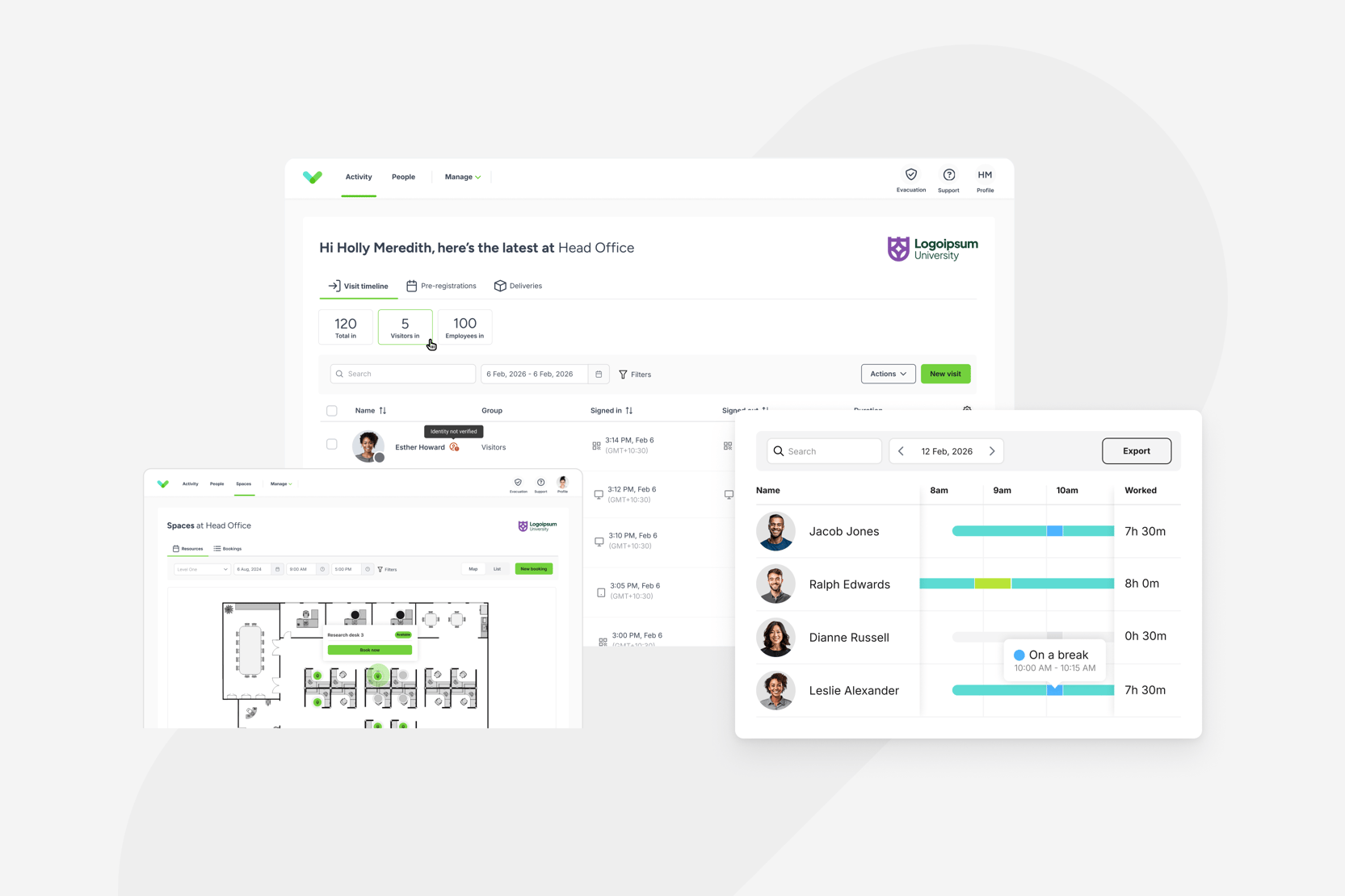 Activity Dashboard with Real-Time Monitoring | Sign In App